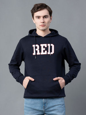 Red Tape Hoodies : Buy Red Tape Mens Navy Blue Poly Cotton Hoodie ...