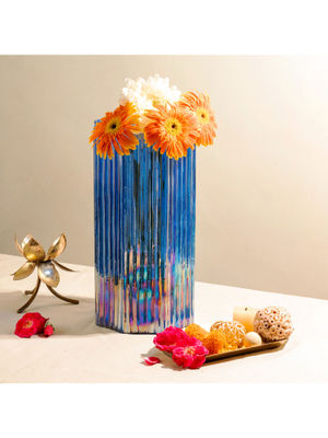 Buy The 7 DeKor Fluted Glass Vase Online