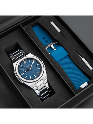 Buy ZINVO Rival Marine Quartz Blue Round Dial Men Watch 100-02 (M) Online