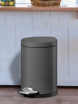 Buy OBSESSIONS Stainless Steel Step Dustbin with Liner, 3 Litres ...