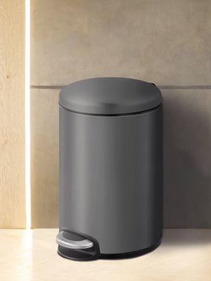 Buy OBSESSIONS Stainless Steel Step Dustbin with Liner, 8 Litres ...