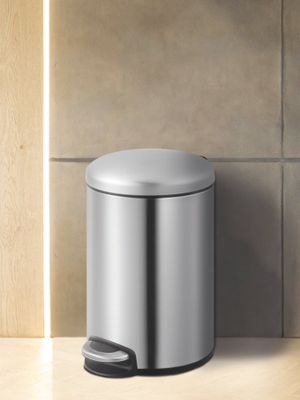 Buy OBSESSIONS Stainless Steel Step Dustbin with Liner, 12 Litres ...