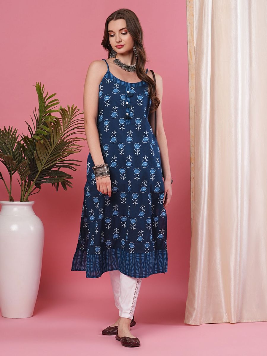 Buy Stylish Shoulder Strap Kurtis Collection At Best Prices Online