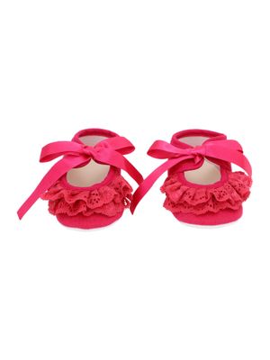 Buy Coco Candy Frill Ribbon Booties - Magenta Online