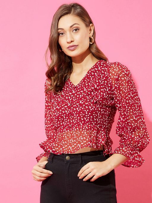 Buy Stylish White Georgette Tops Collection At Best Prices Online
