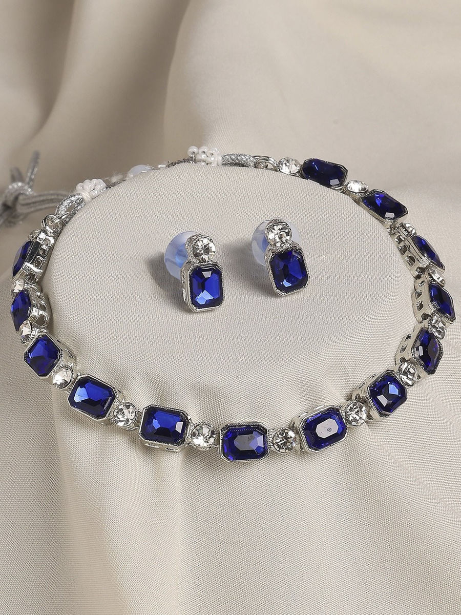 Shop For Best Navy Blue Jewellery Sets From Widest Range Online