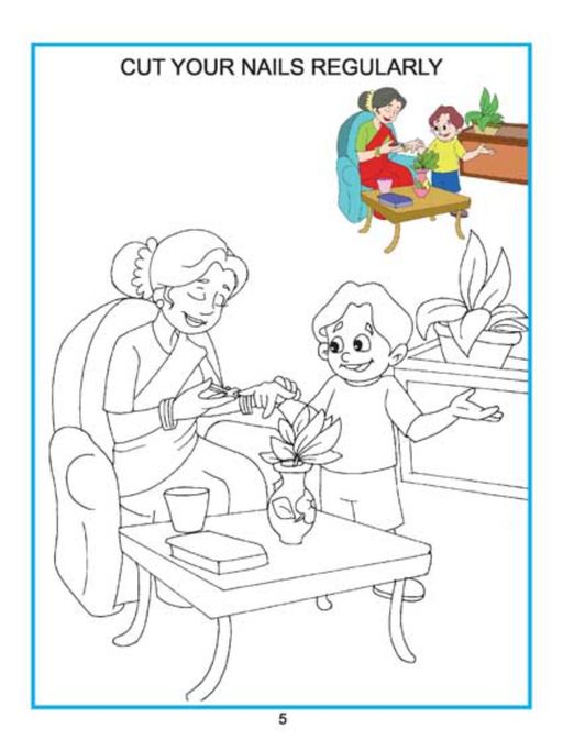 good manners coloring sheet