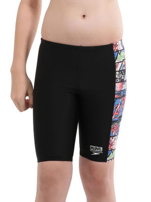Buy Speedo Boys Marvel Avengers Panel Print Endurance 10 Jammer Black ...
