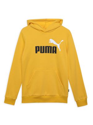 Buy Puma Essentials 2 Color Big Logo Boys Yellow Hoodies Online