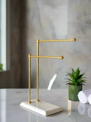Buy Mason Home Melrose Hand Towel Stand - White & Gold Online