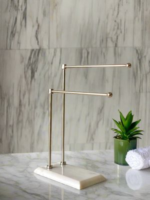 Buy Mason Home Melrose Hand Towel Stand - White & Silver Online