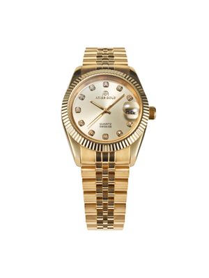 Buy Aries Gold Heritage Swiss Quartz Crystals Watch With Sapphire Glass ...