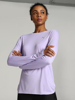 Buy Puma RUN FAVORITE Women Purple T-Shirt Online