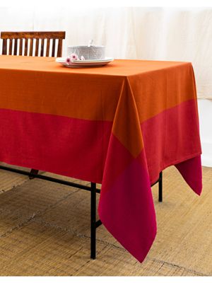 Fabindia Table & Kitchen Linen : Buy Fabindia Orange Adesh Cotton Table ...
