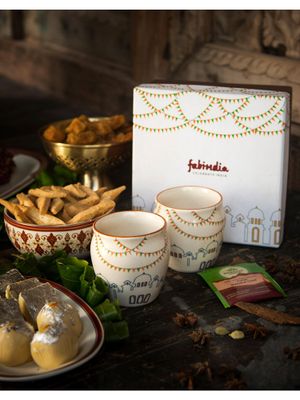 Buy Fabindia Bharat Kulhad Glass Gift Set Online