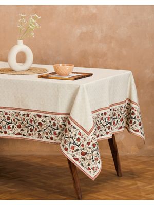 Buy Fabindia Natural Cotton Printed Table Cover (6 Seater) Online