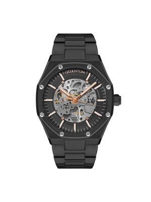 Buy Quantum Q Master Automatic Black Round Dial Mens Watch - QMG998.650 ...