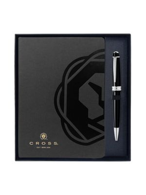 Buy Cross Bailey Black Pen With Executive Note Book (Set of 2) Online