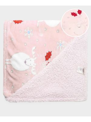 Buy Mi Arcus Printed Pink Baby Blanket online