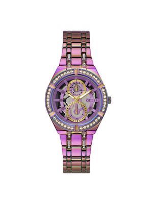 Buy Guess Women 36 mm Purple Dial Analog Watch- GW0604L4 (Medium) Online