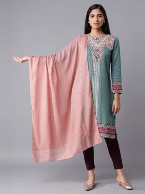 W shawls_women : Buy W Pink Knitted Shal Online|Nykaa Fashion