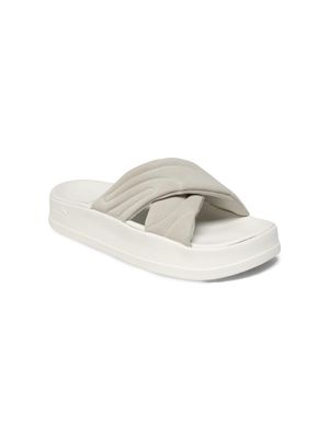 Buy Puma Womens White Leadcat Platform Sliders (UK 3) Online