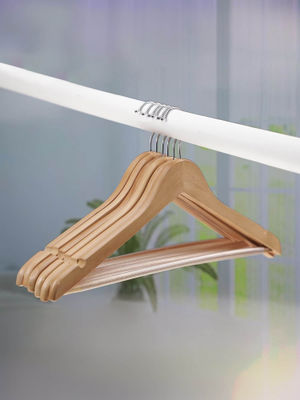 Buy Anko Reinforced Zero Sag Wooden Hangers (Set Of 6) Online