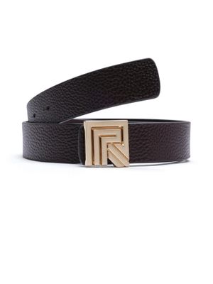 Buy Rare Rabbit Men Vero Brown Non Reversible Leather Belt (30) Online