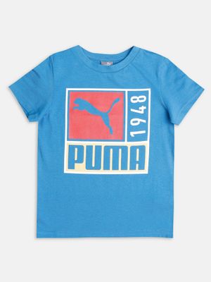 Buy Puma 1948 Graphic Boys Blue T-shirt Online