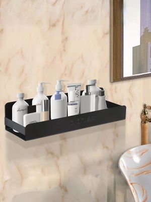 Buy Plantex Gi Metal Bathroom/Kitchen Shelf (Black) online