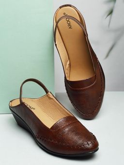 Buy Aroom Women Maroon Stylish Wedges Sandals (EURO 36) Online
