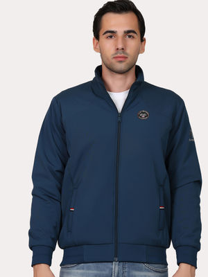 Buy SPIRIT Men Solid High Neck Full Sleeve Jacket (M) Online