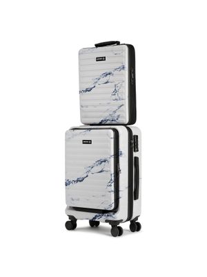 Buy Assembly Small Cabin Trolley Bag With Hard Shell Laptop Backpack ...