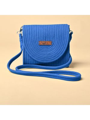 Zolo Label Sling and Cross bags : Buy Zolo Label Blue Cotton Crossbody ...