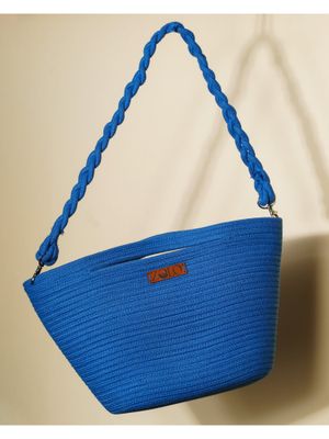 Zolo Label Bucket Bags : Buy Zolo Label Blue Cotton Basket Bag Online ...
