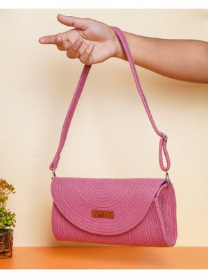 Buy Zolo Label Pink Saddle Bag online