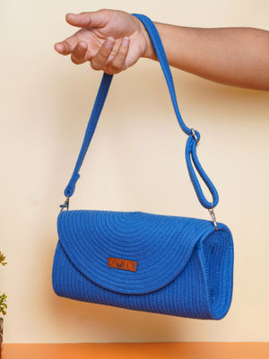 Buy Zolo Label Blue Saddle Bag Online