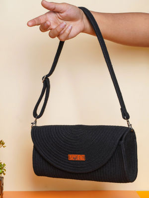 Buy Zolo Label Black Saddle Bag online