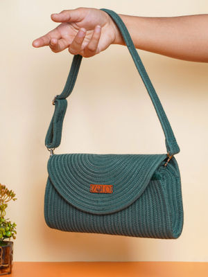 Buy Zolo Label Green Saddle Bag Online