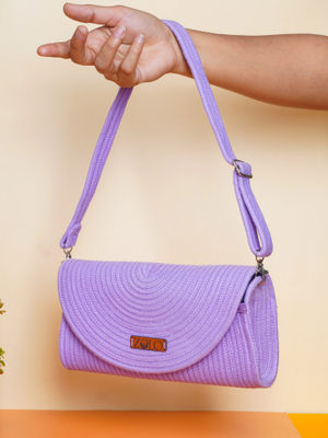 Buy Zolo Label Lilac Saddle Bag Online