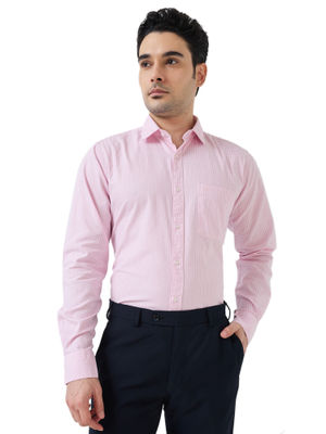 Buy Raymond Slim Fit Checks Medium Red Shirt (46) Online