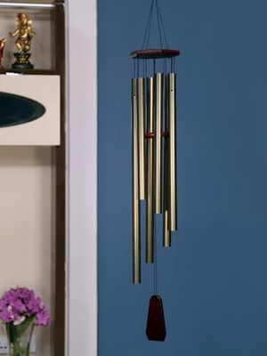 Buy At Home by Nilkamal Bells Hanging Tall Wind Chime - Black Online