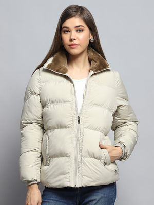 Buy Monte Carlo Women Solid Grey Jacket (S) Online