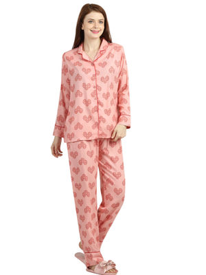 Buy Velure Geometric Hearts Night Suit (Set of 2) Online