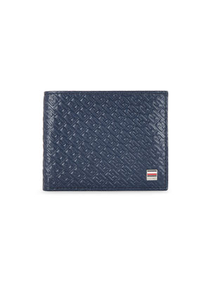 Buy Tommy Hilfiger Clipper Mens Leather Global Coin Wallet Navy Blue ...
