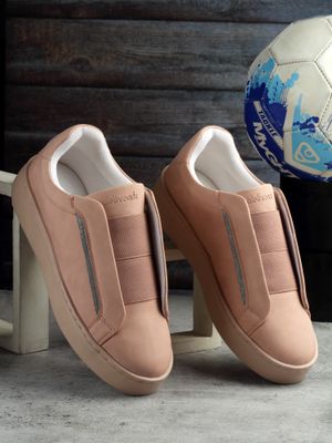 Buy SOLETHREADS Fluid Brown Solid Women Casual Shoes Online