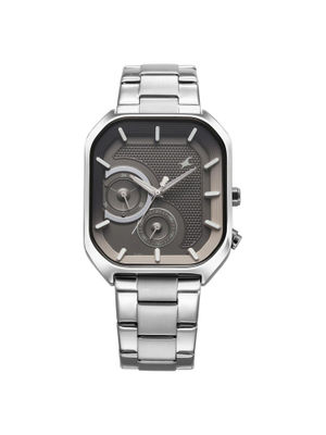 Buy Fastrack Men Groove Silver Dial Casual Watch (3321SM01) (M) Online