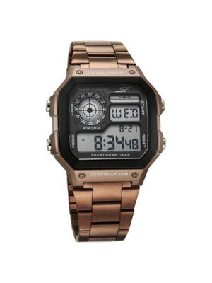 Buy Sonata Unisex Hexa Metal Refresh Black Dial Casual Watch ...