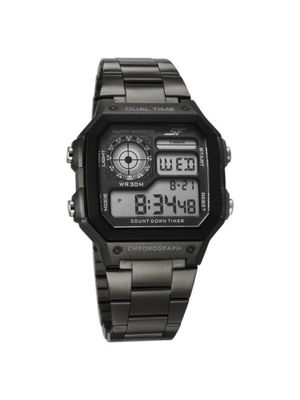 Buy Sonata Unisex Hexa Metal Refresh Black Dial Casual Watch ...