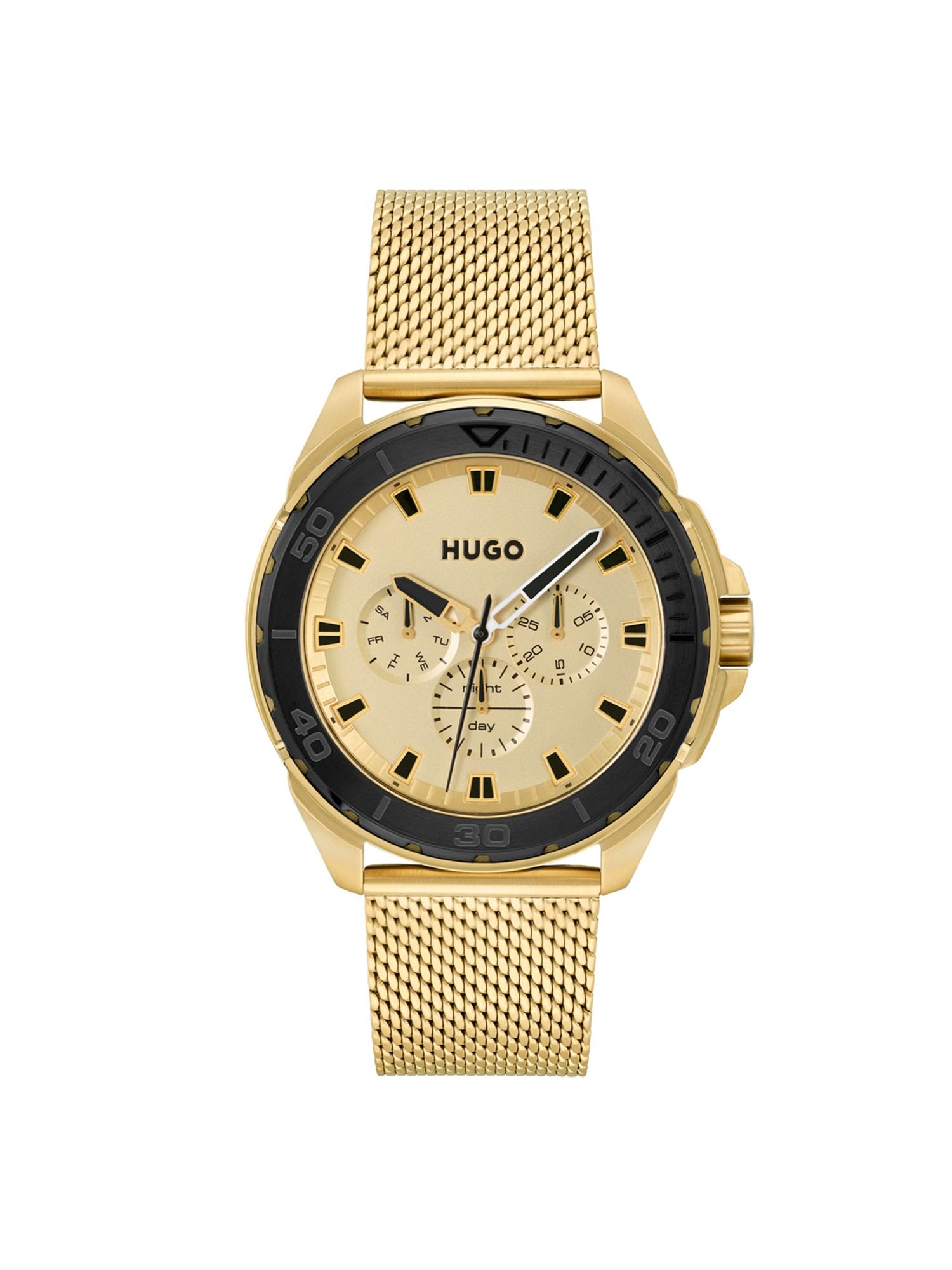 Buy Hugo FRESH Analog Multifunction Gold Round Men Watch 1530288 M Online